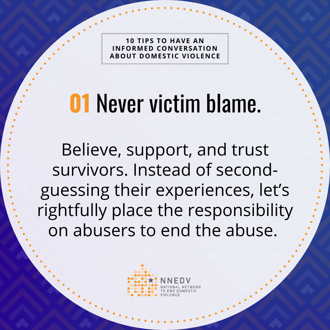 10 Tips to Have an Informed Conversation about Domestic Violence - NNEDV