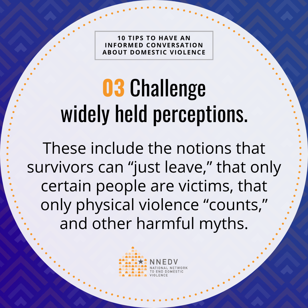 10 Tips to Have an Informed Conversation about Domestic Violence - NNEDV