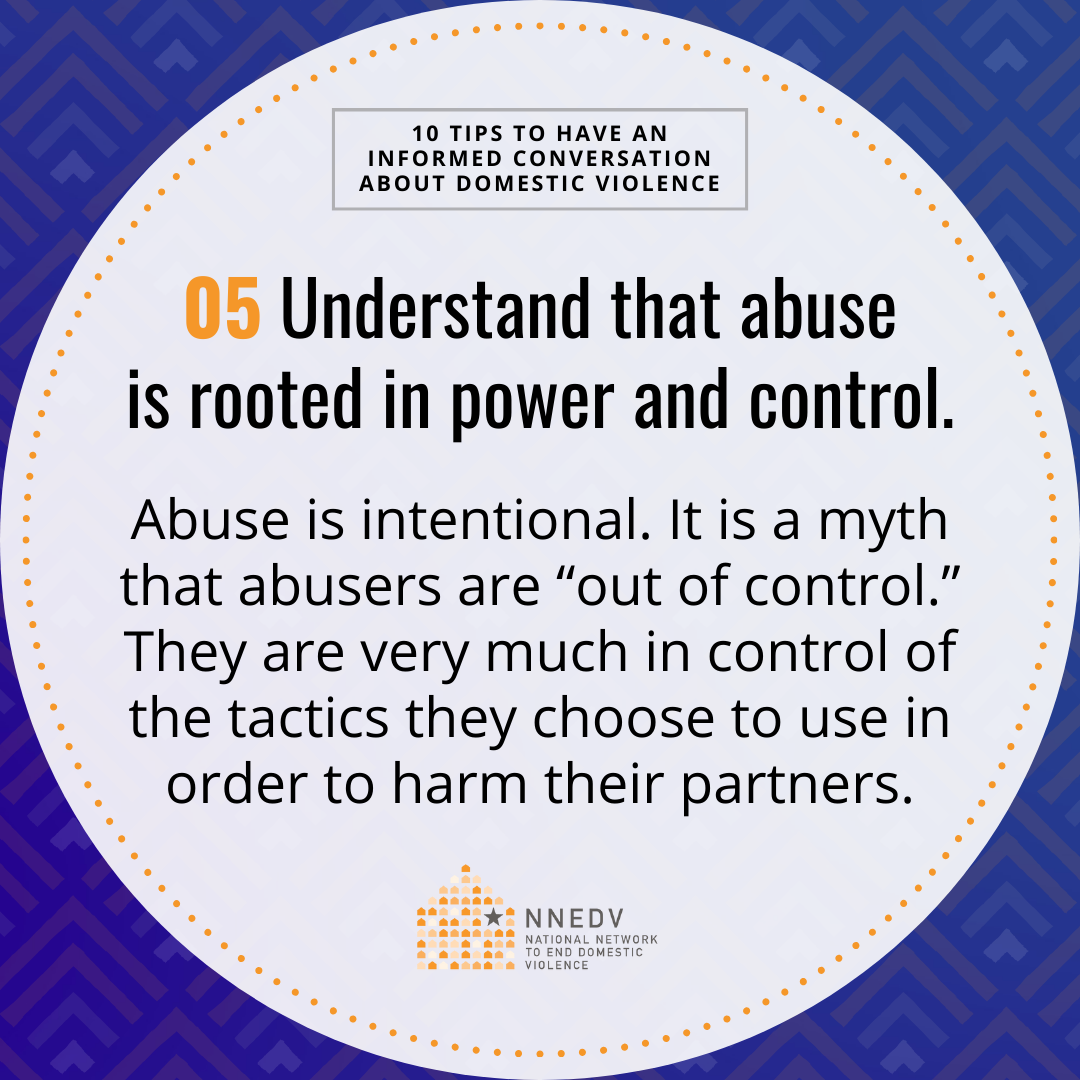 10 Tips to Have an Informed Conversation about Domestic Violence - NNEDV